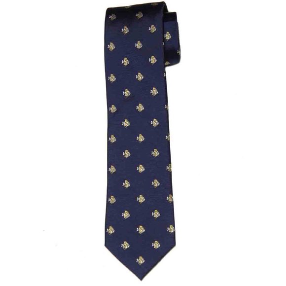 Tommy Hilfiger | Accessories | New Tommy Hilfiger Silk Tie Fish Pattern ...